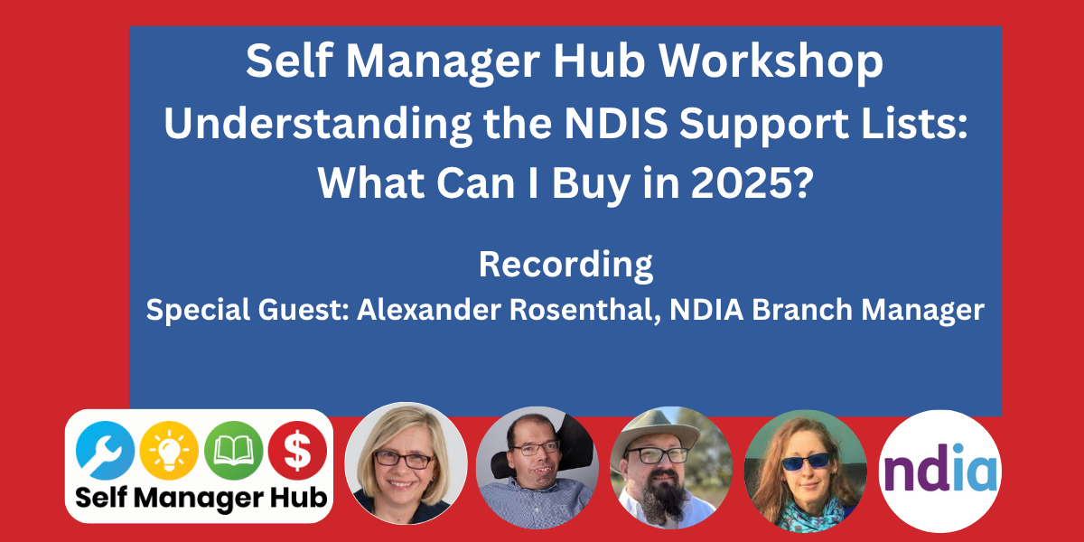 Understanding the NDIS Support Lists: What Can I Buy in 2025? Recording
